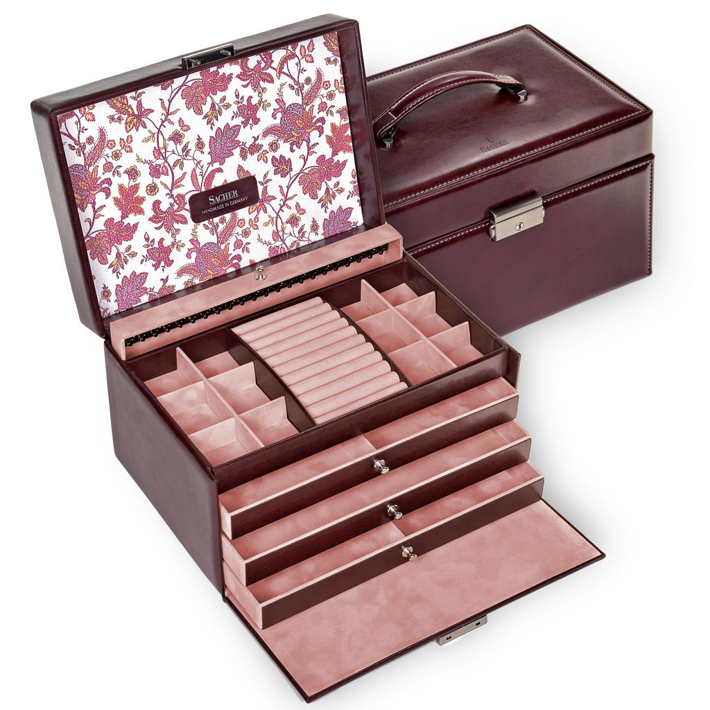 SACHER jewelry box Jasmin florage / bordeaux – SACHER 1846 ...